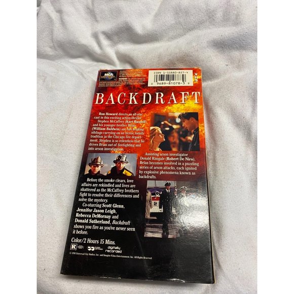 Other | Vintage Backdraft Vhs Tape Movie | Poshmark